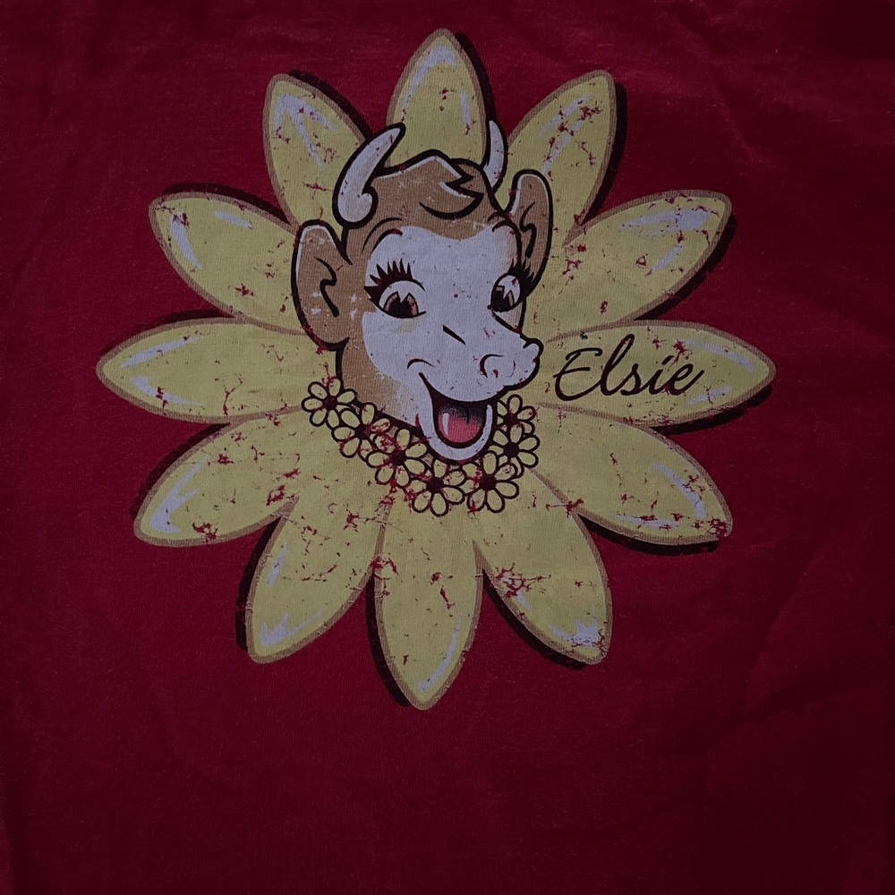 Borden’s Milk Vintage “Elsie” The Cow Logo T-Shirt: A… - Gem